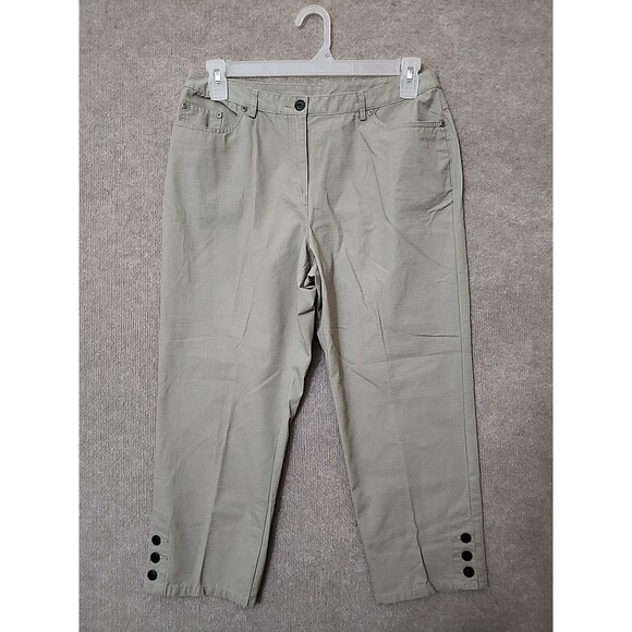 Ruby Rd. | Pants & Jumpsuits | Ruby Rd Crop Capri Pants Womens Sage ...
